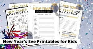 New Year's Eve Printables & Activities for Kids | Simply Well Balanced