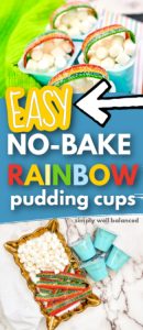 Quick and Easy Rainbow Pudding Cups - Simply Well Balanced