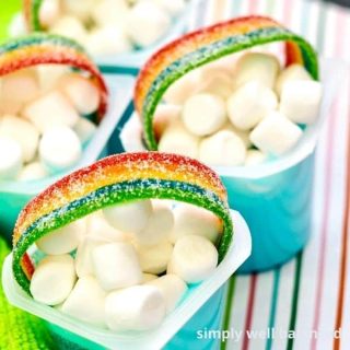 Quick and Easy Rainbow Pudding Cups - Simply Well Balanced