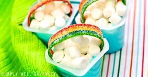 Quick and Easy Rainbow Pudding Cups - Simply Well Balanced