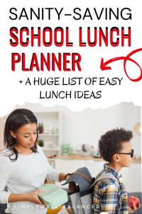 Free Printable School Lunch Planner (+ Easy Lunch Ideas List) - Simply ...